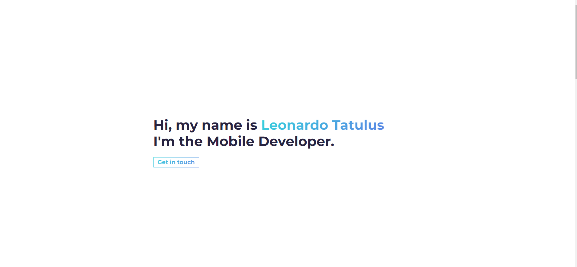 Leonardo Tatulus | Mobile Developer